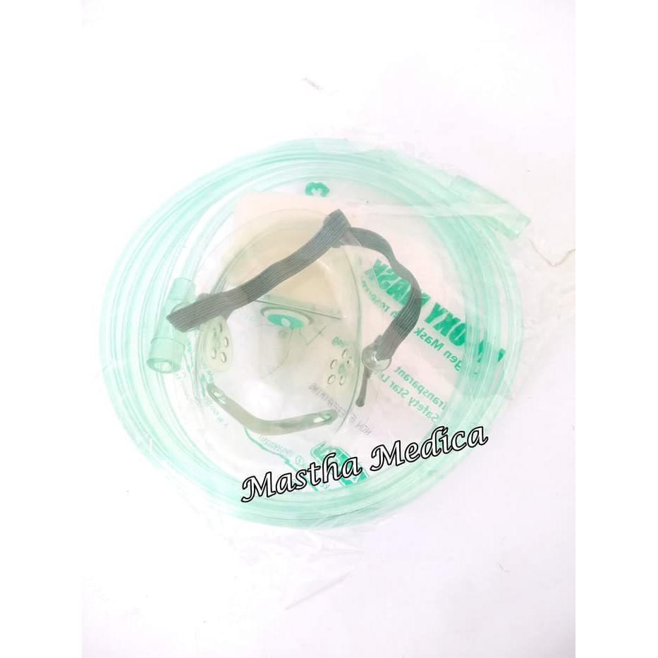 Jual Masker Oksigen Sungkup O2 Kantung Hi - Oxy Mask Non Rebreathing ...