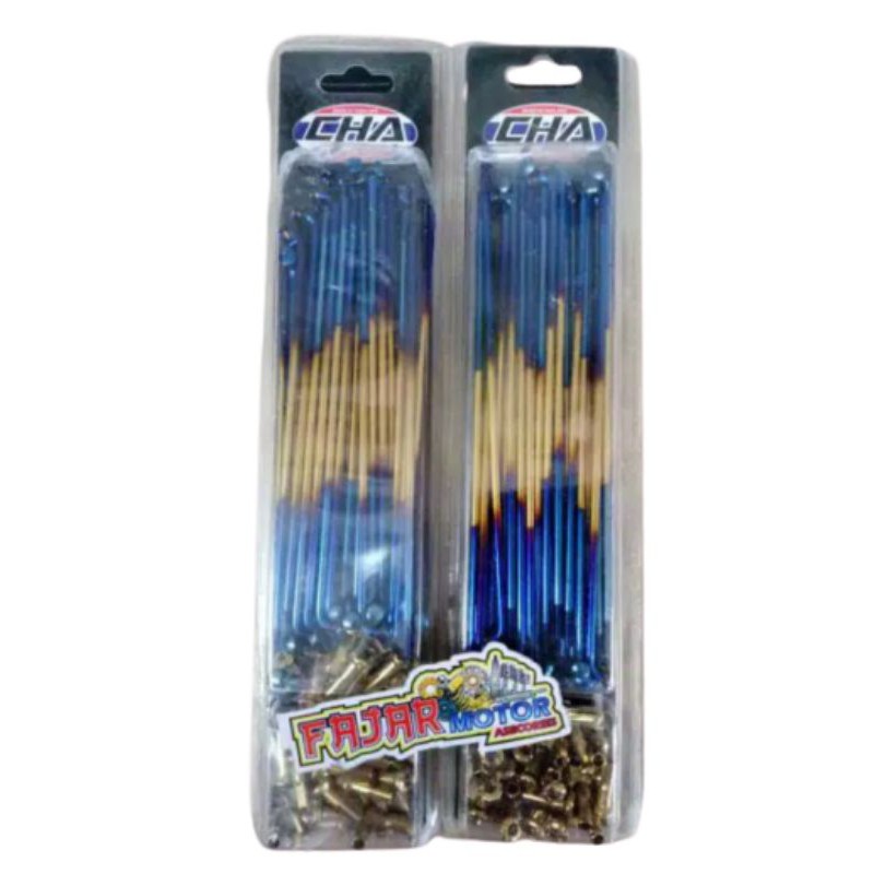 Jual RUJI JARI JARI 2 TONE BLUE GOLD RAINBOW NIPPLE GOLD | Shopee Indonesia