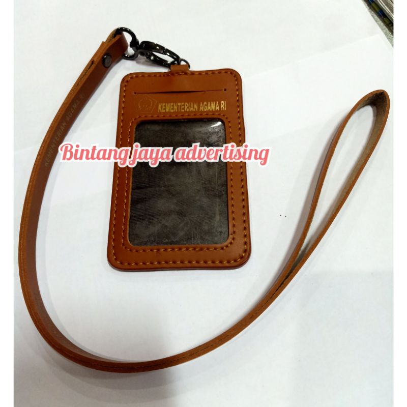 Jual ID CARD TALI KEMENTERIAN AGAMA RI (KEMENAG RI) COKELAT DOFF 4 SLOT ...