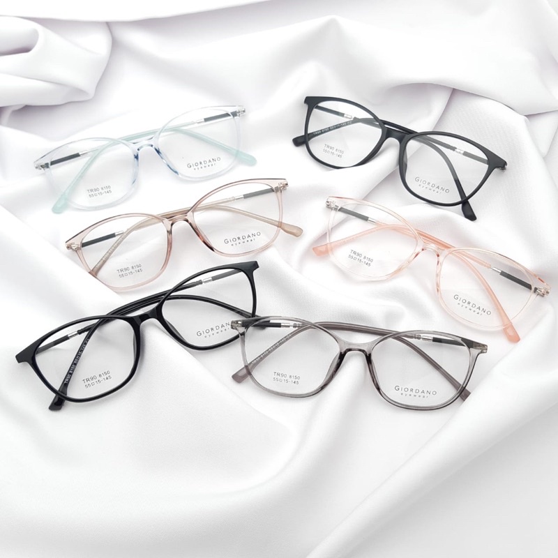 Jual Kacamata/Frame GIORDANO TR90 8150 Size 55-15-145 paket lensa ...