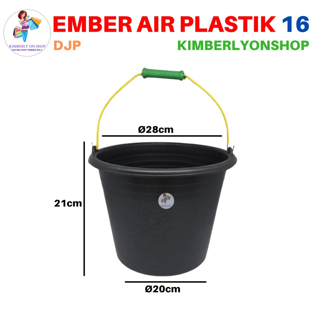 Jual Ember Plastik Anti Pecah Cor 16 Tempat Air Kamar Mandi Gagang ...