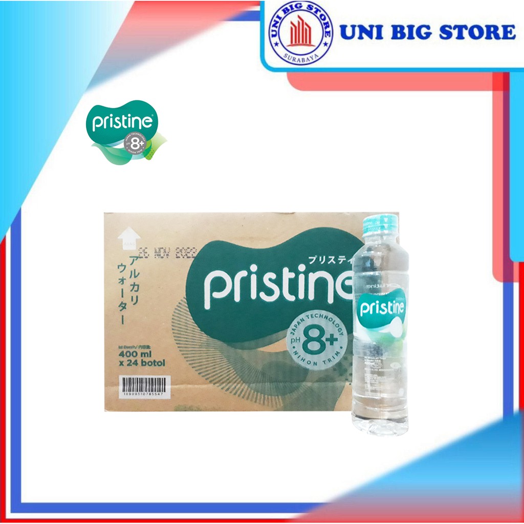 Jual Pristine 8+ Air Mineral 400 ml ( 1 Dus isi 24 Pcs) | Shopee Indonesia