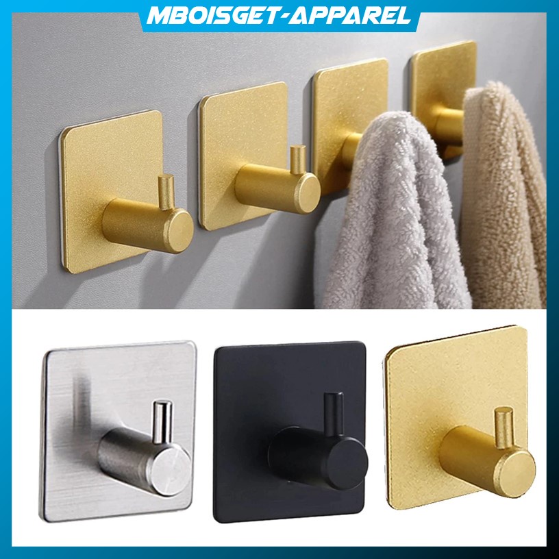 Jual MBOISGET - 3M Gantungan Baju Dinding Tempet Hook Hanger baju ...