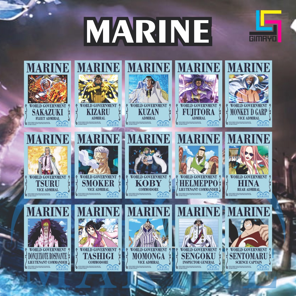 Jual Poster Anime Marine One Piece Angkatan Laut | Shopee Indonesia