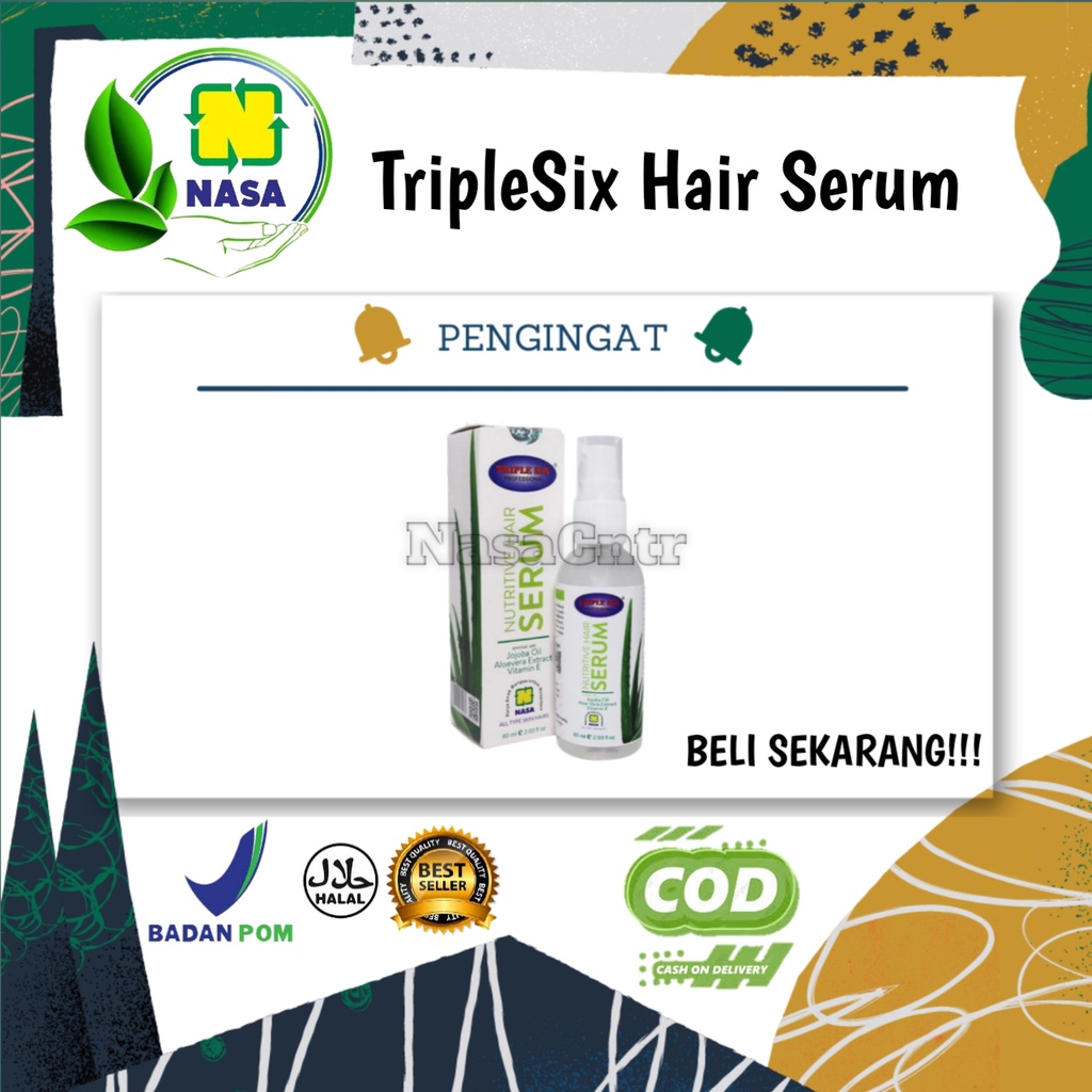 Jual Triple Six Nutrive hair Serum Original Nasa Memperbaiki rambut ...