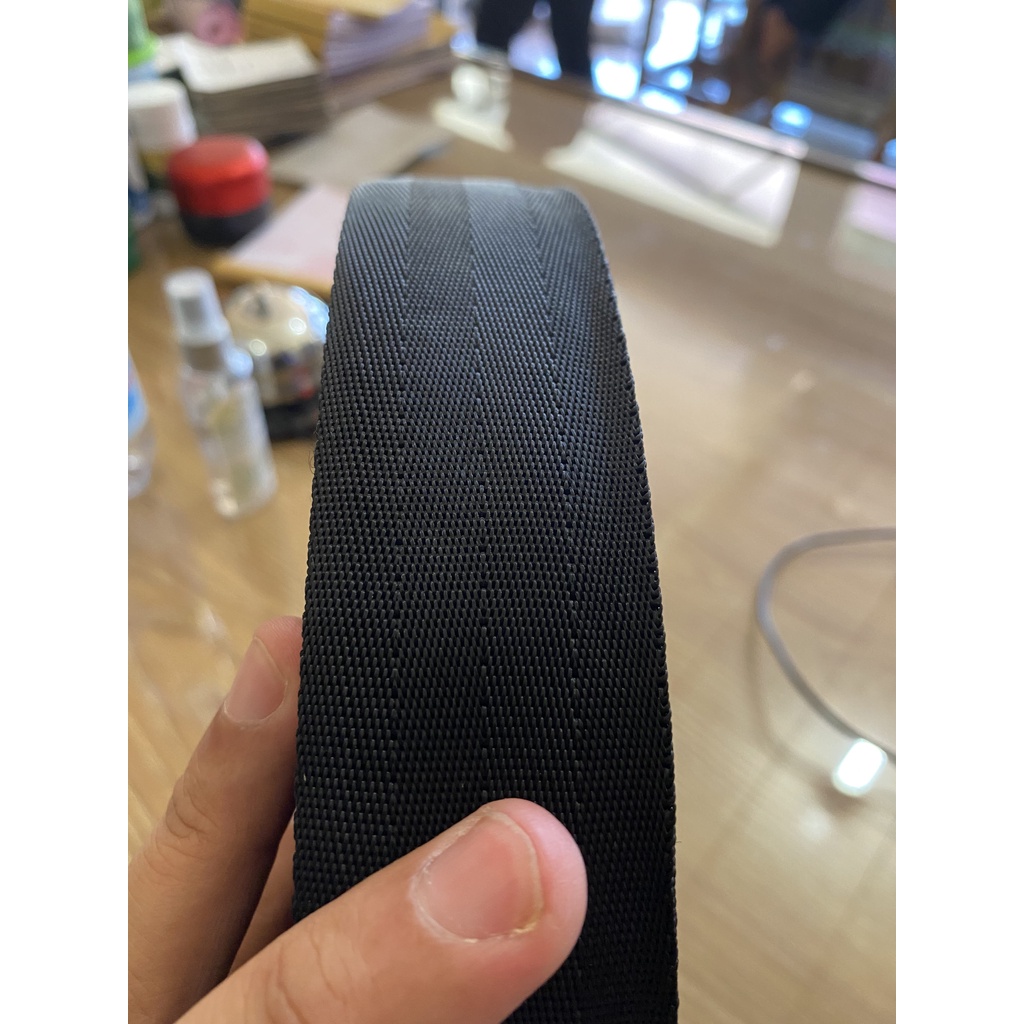 Jual WEBBING TALI BISBAN MW 38 HITAM JUAL PER ROLL ISI 50YARD | Shopee ...