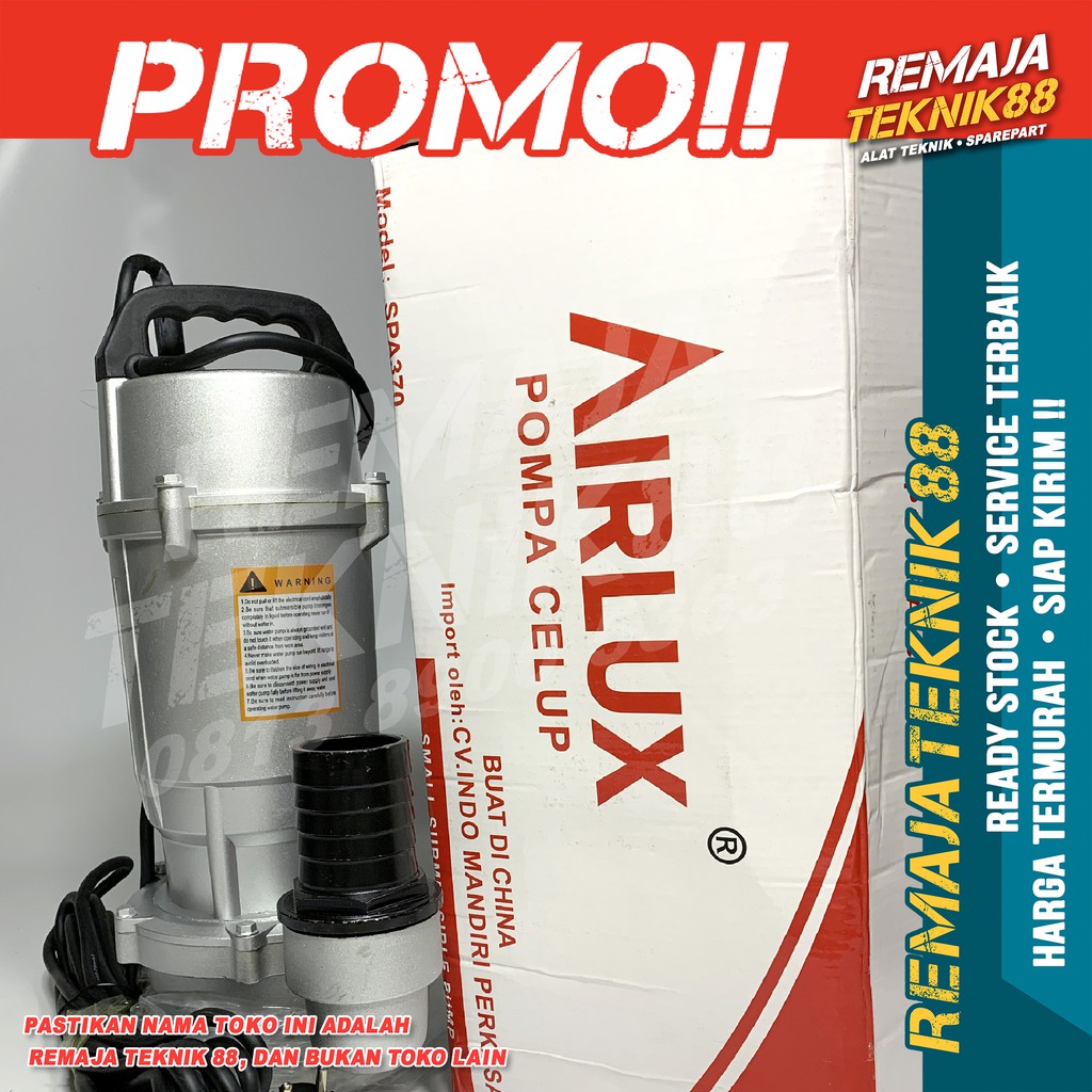 Jual POMPA AIR CELUP / AIRLUX SPA 370 / PIPA 2 INCH / 800WATT | Shopee ...