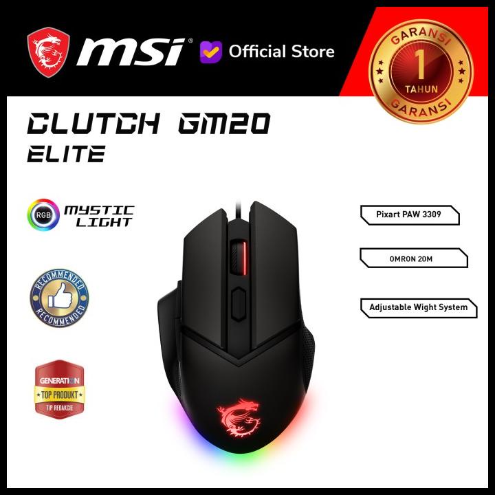 Jual Msi Clucth Gm20 Elite Gaming Mouse | Shopee Indonesia