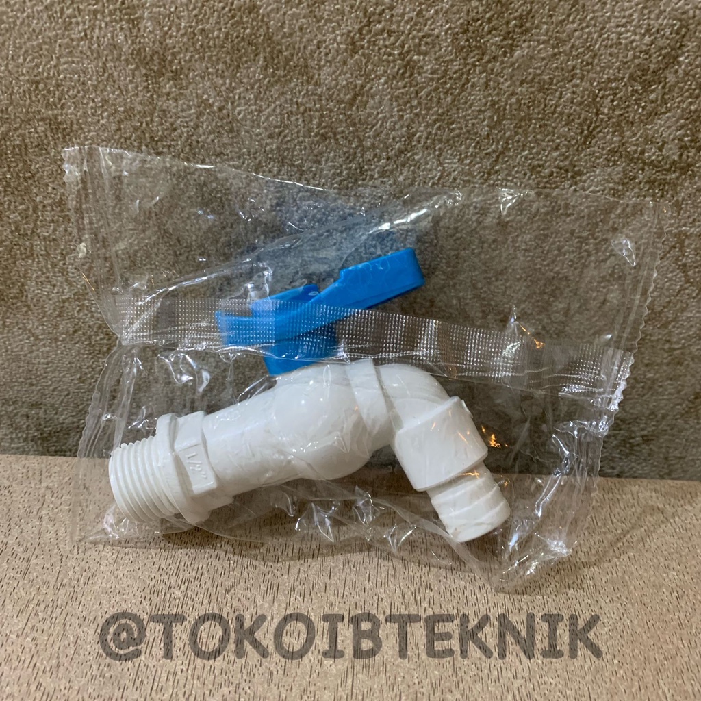 Jual kran air pvc / kran taman pvc ono murah 1/2 inch bonus seal tape ...