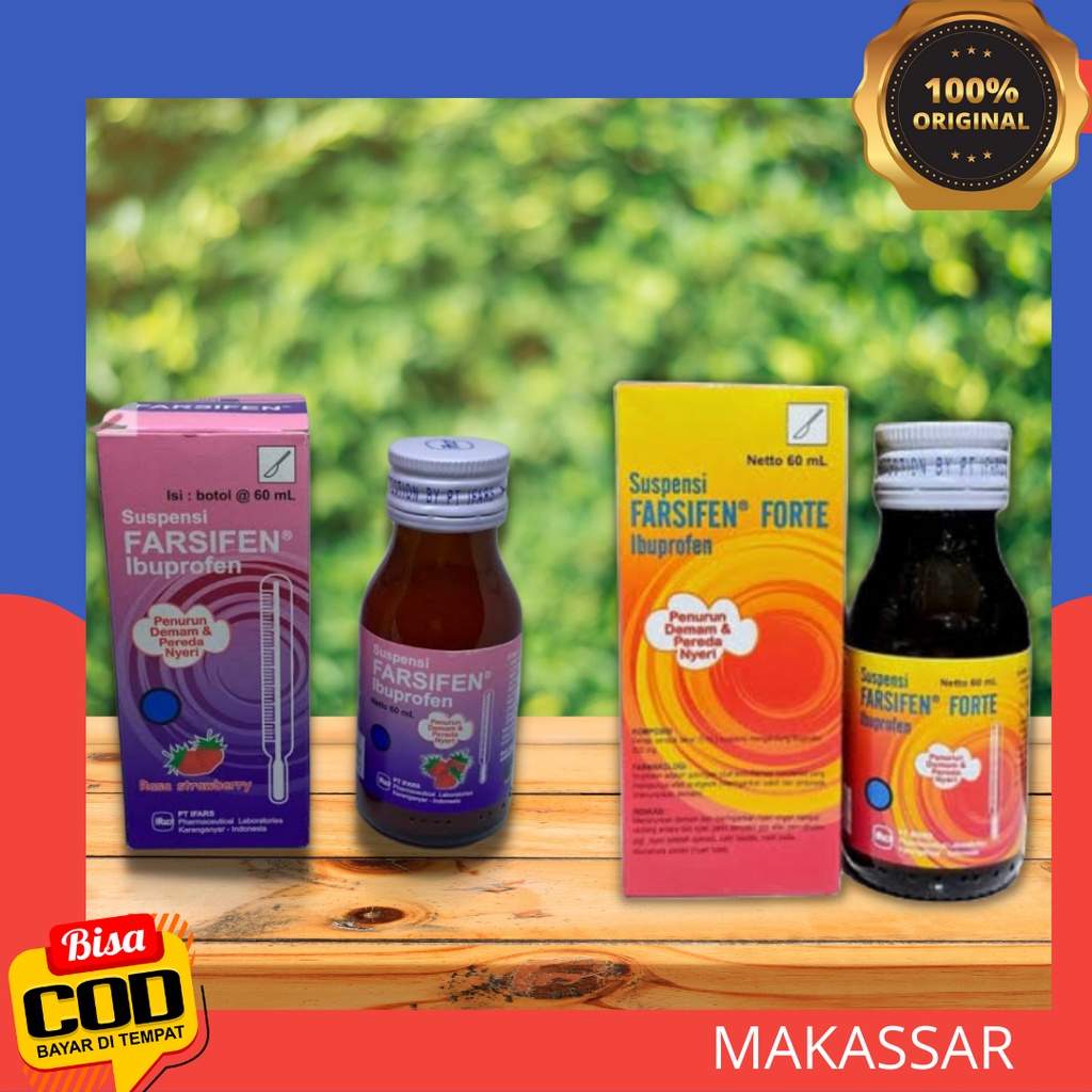 Jual Farsifen ibuprofen 100mg/5ml I farsifen forte 200mg/5 ml | Shopee ...