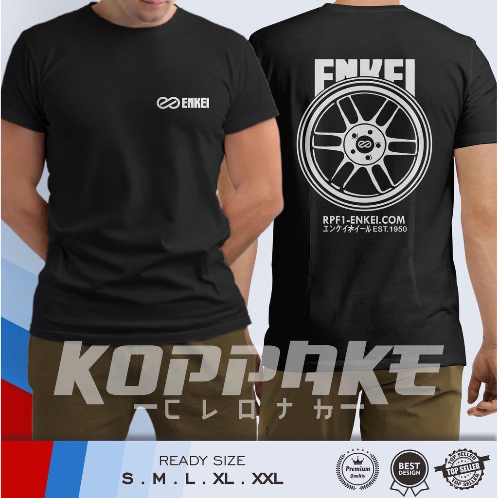 Jual Kaos Velg Enkei RPF1 Racing Revolution Baju Otomotif | Shopee ...