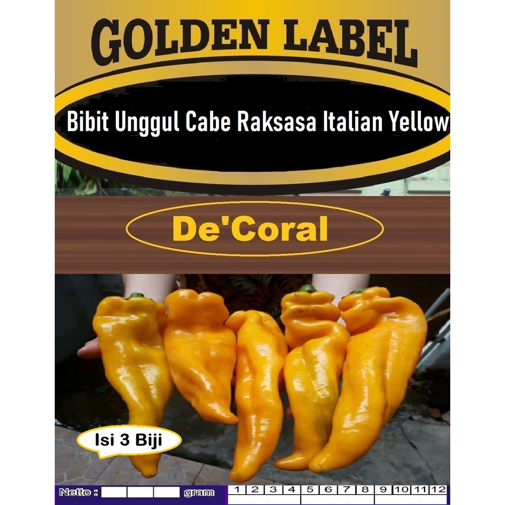 Jual Bibit Cabe Raksasa Italian Yellow|Benih Cabai Jumbo Italia Kuning ...