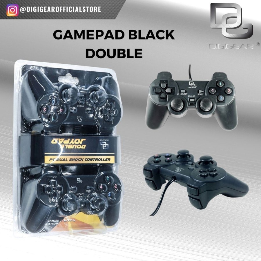 Jual Pro Stick Gamepad USB - PC Laptop Joystick Double Black DIGIGEAR ...
