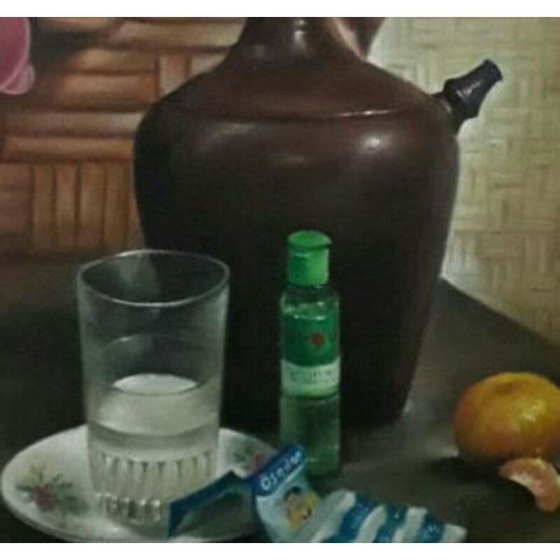 Jual LUKISAN KENDI, lukisan kanvas realis murah, Lukisan hotel, lukisan ...
