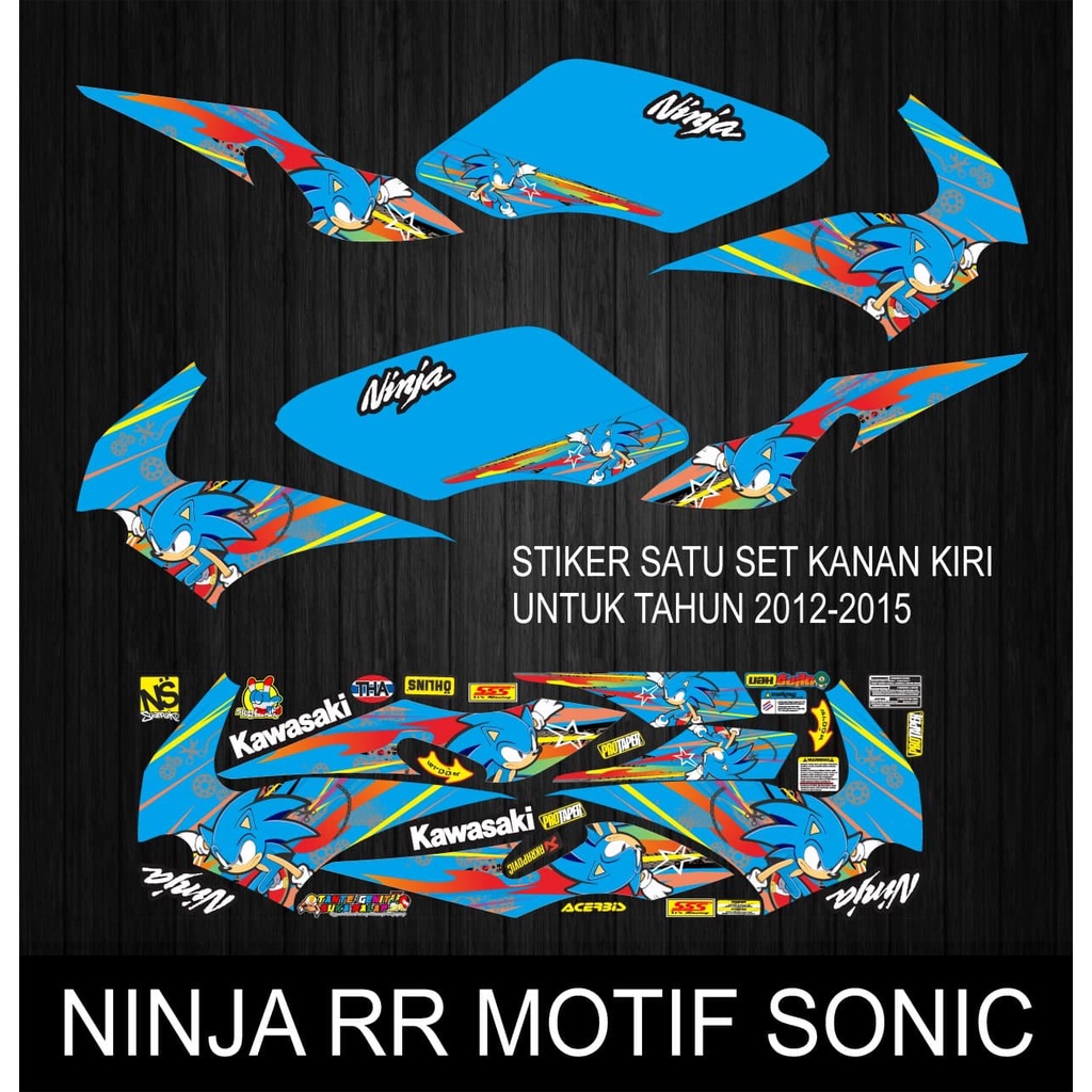 Jual STIKER STRIPING DECAL NINJA RR TAHUN 2012-2015 SONIC | Shopee ...