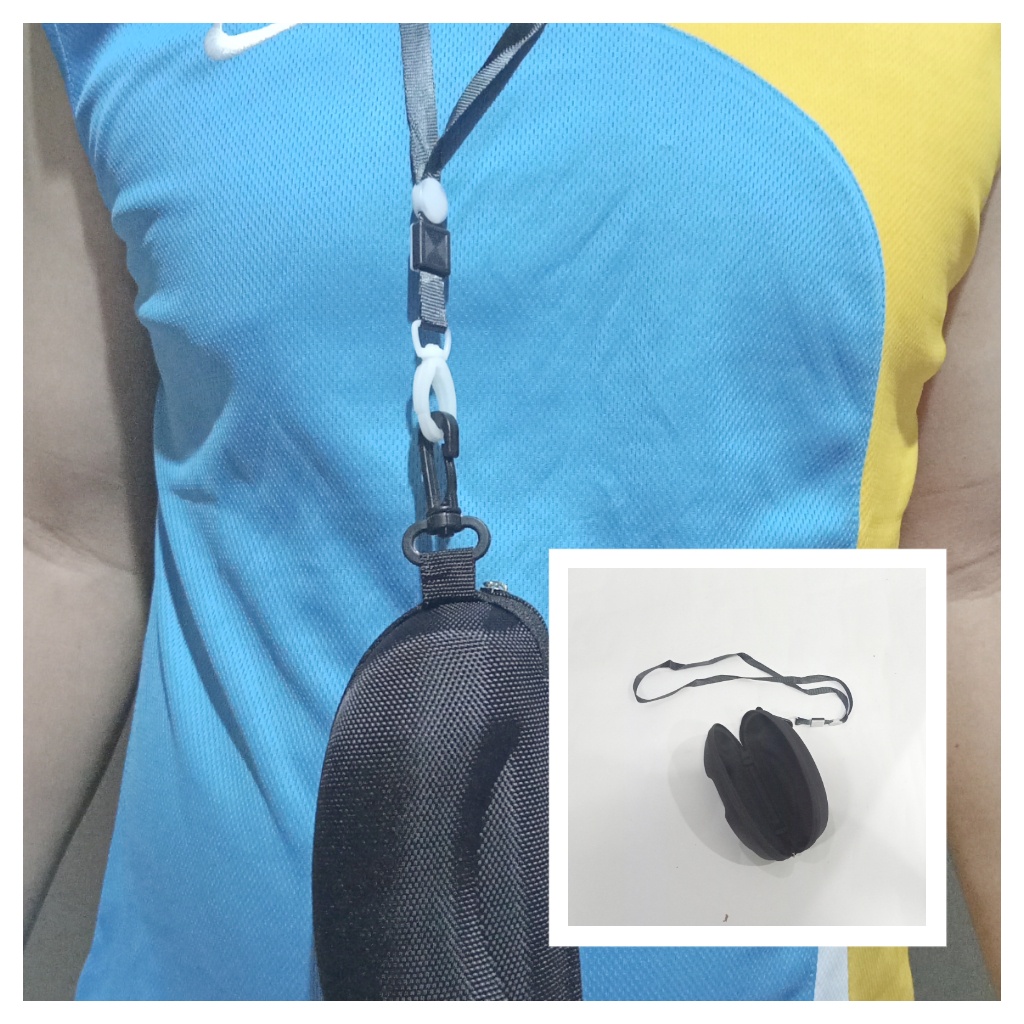 Jual box tempat kacamata outdoor bisa digantung di leher dada mudah ...