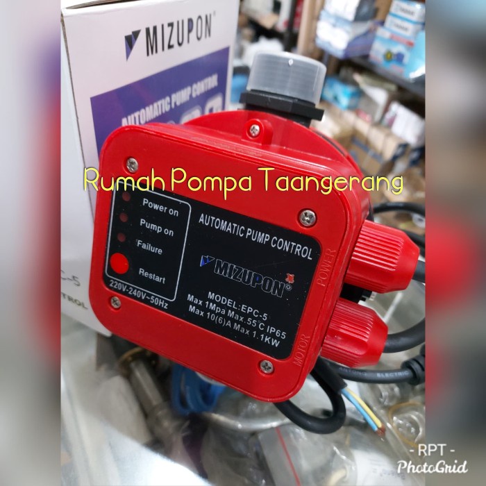 Jual AUTOMATIC PUMP CONTROL MIZUPON OTOMATIS POMPA AIR TIPE EPC 5 ...