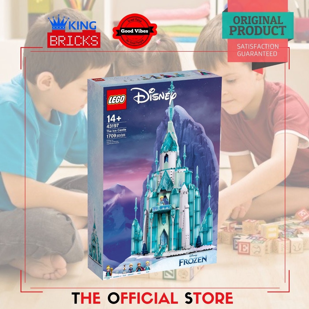 Jual LEGO Original DISNEY 43197 The Ice Castle - Mainan Anak Perempuan ...