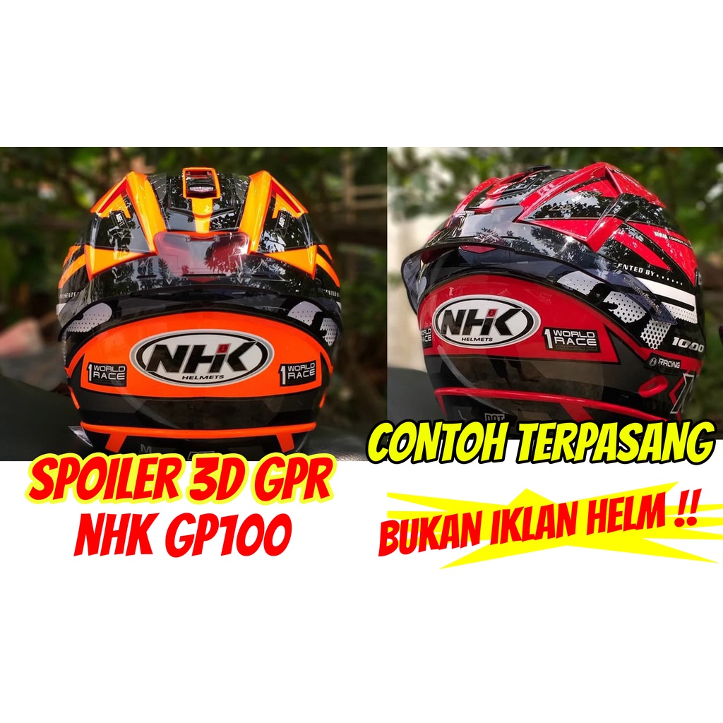 Jual Spoiler Helm 3D NHK GP 1000 Premium | Shopee Indonesia