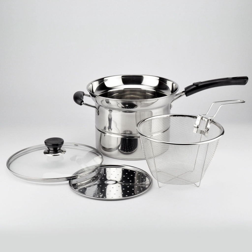 Jual NOODLE POT PANCI MIE 3in1 Stainless Steel - Panci Penggorengan Mie ...