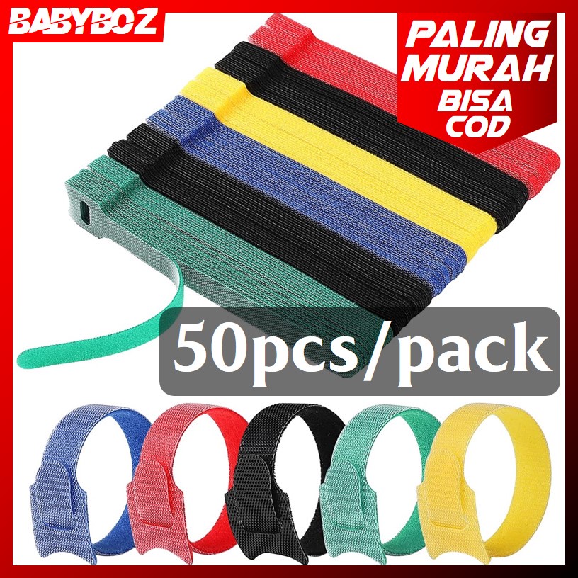 Jual BABYBOZ - Yoss Velcro Strap Cable Management 12 x 150 mm 50 PCS ...