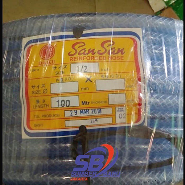 Jual SELANG AIR SELANG BENANG TEBAL SANSAN 3/4" INCH X 100 ROLAN BESAR ...