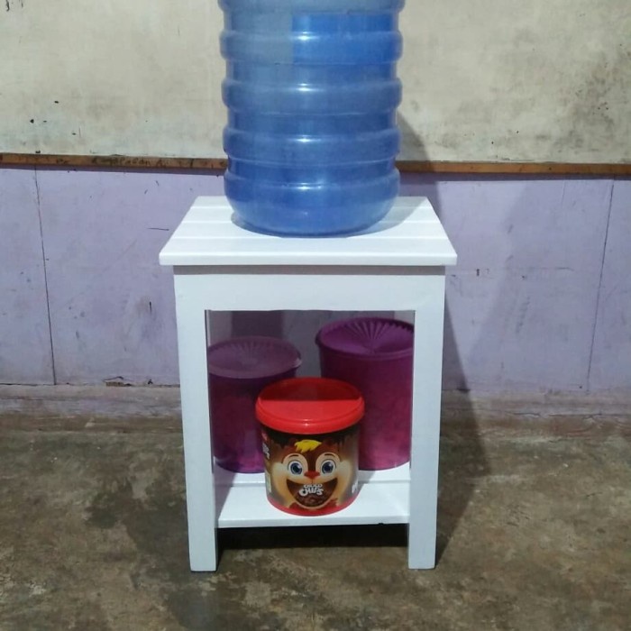 Jual meja dispenser kayu galon, rece cooker, samping tempat tidur dll ...
