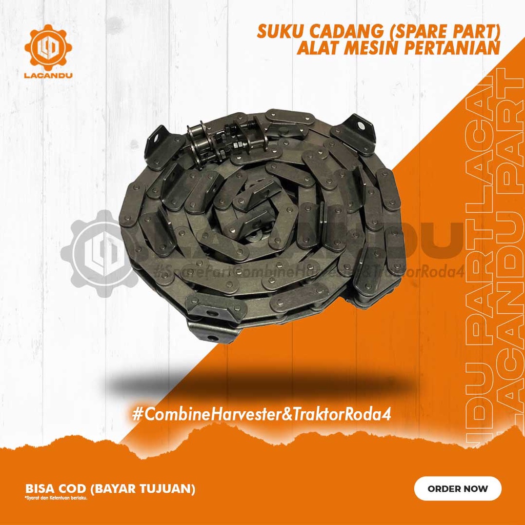 Jual ASSY CHAIN FEEDER / RANTAI LIFT 5T050-46500 DC 60 / DC 70 KUBOTA ...