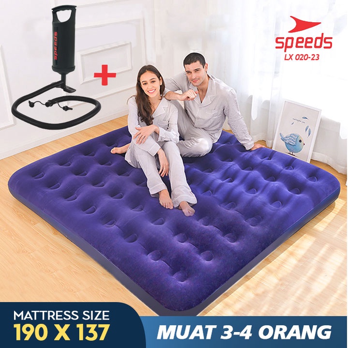 Jual SPEEDS Kasur Angin Matras Tiup Lipat Air Bed Kolam King Size Orang ...