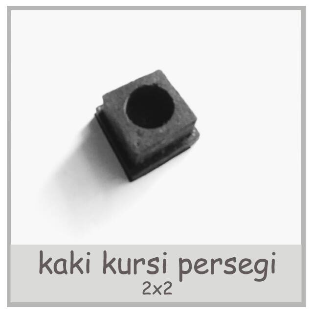 Jual Karet Kaki Kursi Persegi 2x2 cm (karet besi hollow / hollo ...