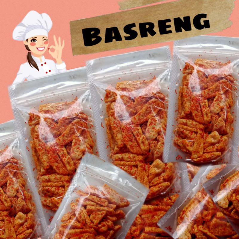 Jual Basreng stik tenggiri basreng pedas hot jeletot gurih kemasan ...