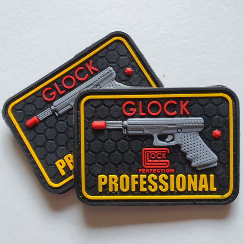 Jual patch rubber logo glock professional sniper - rubber patch ...
