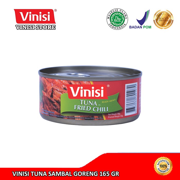 Jual Vinisi Tuna Kaleng Sambal Goreng 165 Gr / Ikan Tuna / Tuna Kaleng ...