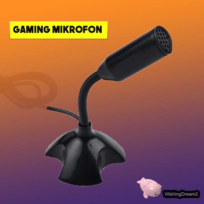 Jual USB Mic Kabel Microphone PC Mikrofon Laptop Microfon Gaming ...