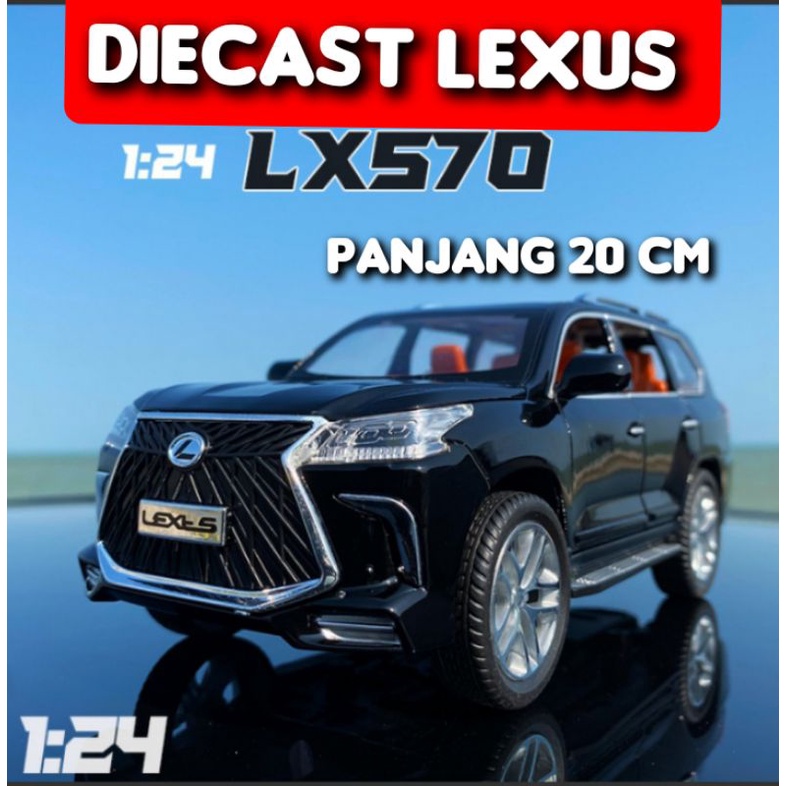 Jual DIECAST MINIATUR MOBIL PAJANGAN LEXUS LX 570 SKALA 1:24 BODY BESI ...