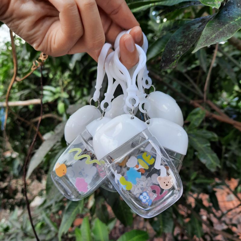 Jual Botol Handsanitizer Fliptop dan Spray Gantung Sticker Aesthetic ...
