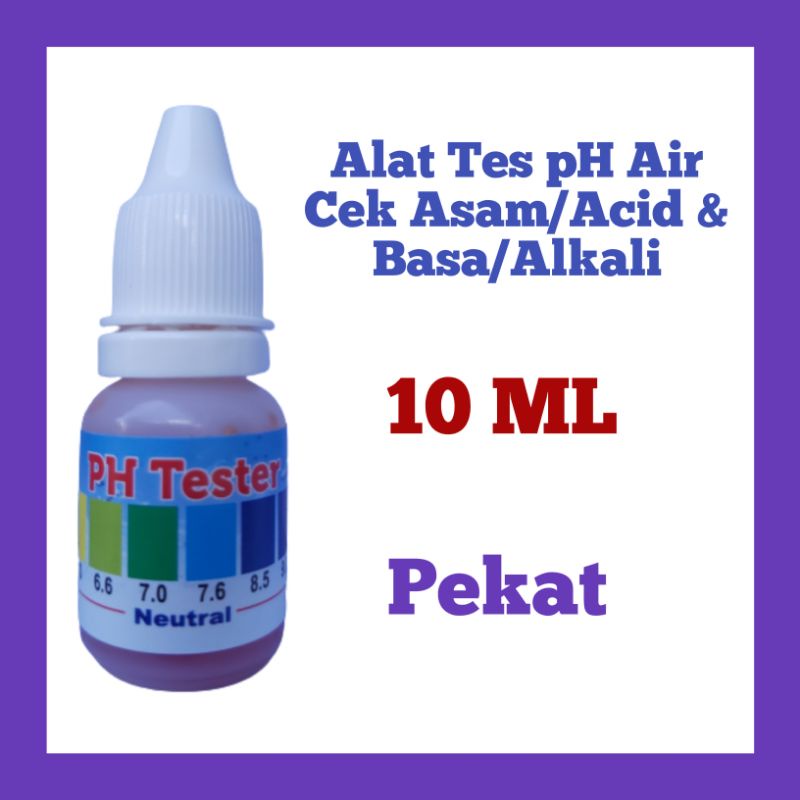 Jual PH Tester Alat Cek Pengukur pH Asam Basa Air Hasil Pekat 10ml ...