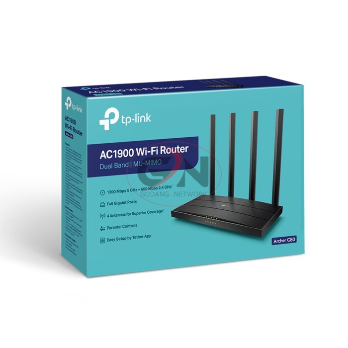 Jual TP-LINK ARCHER C80 AC1900 WIFI ROUTER / ARCHER C 80 AC 1900 MU ...