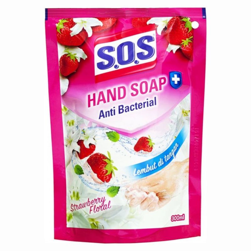 Jual SOS Hand Soap Refil 300ml / Sabun Cuci Tangan / SOS / Kesehatan ...