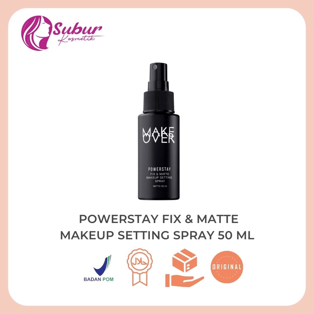 Jual Make Over Powerstay Fix&Matte Make Up Setting Spray 50Ml | Shopee ...