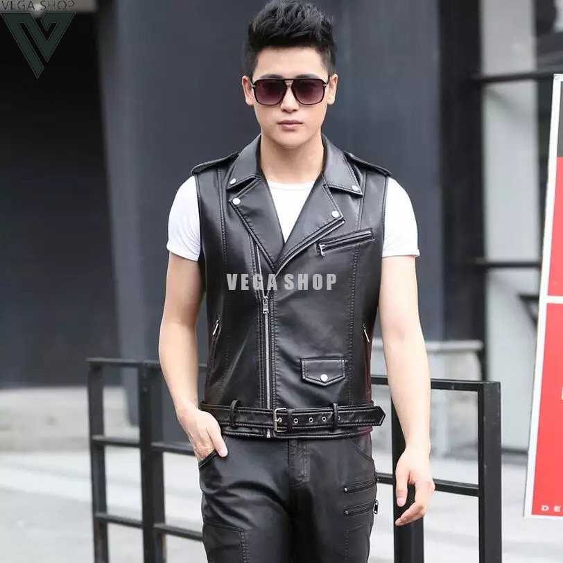 Jual Rompi Motor Kulit Sintetis PU Leather Ramones Pria | Shopee Indonesia