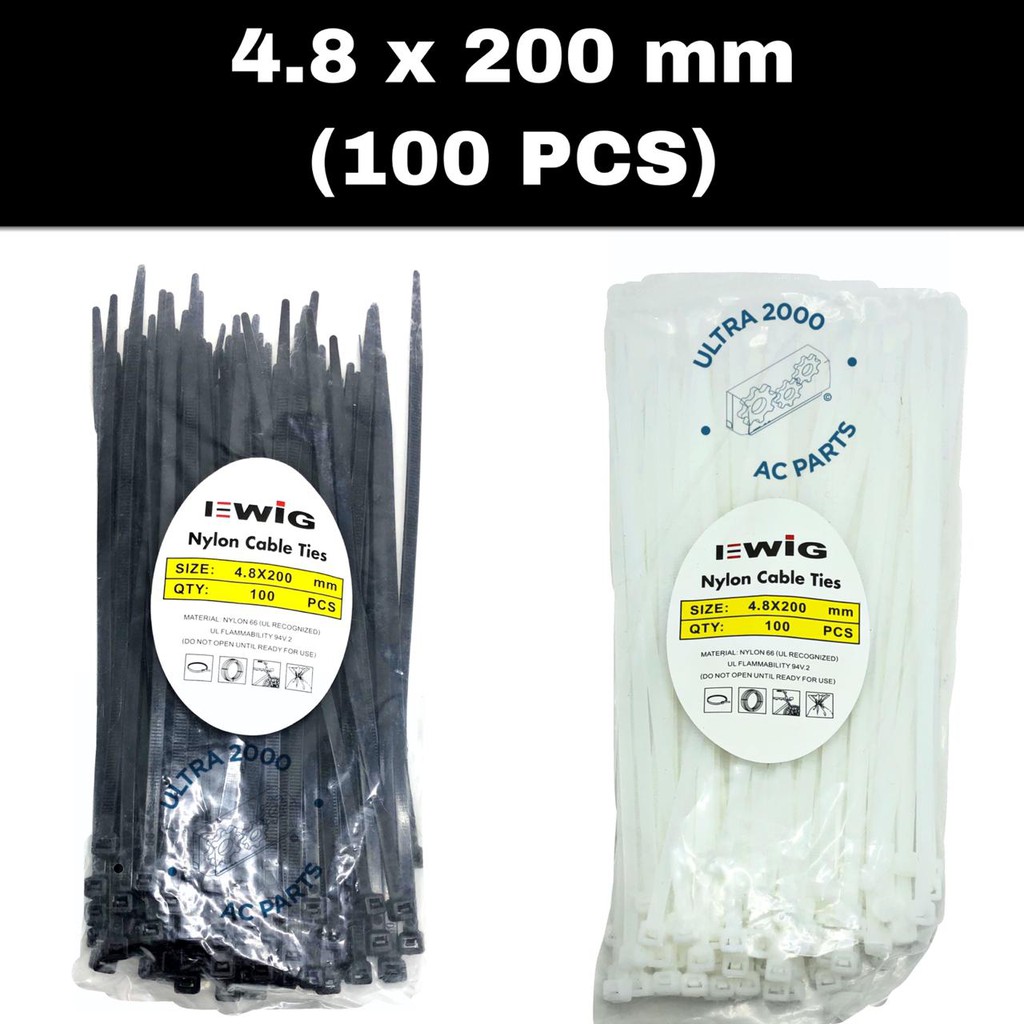 Jual CABLE TIES / KABEL TIES EWIG 4.8 mm x 20 CM | Shopee Indonesia