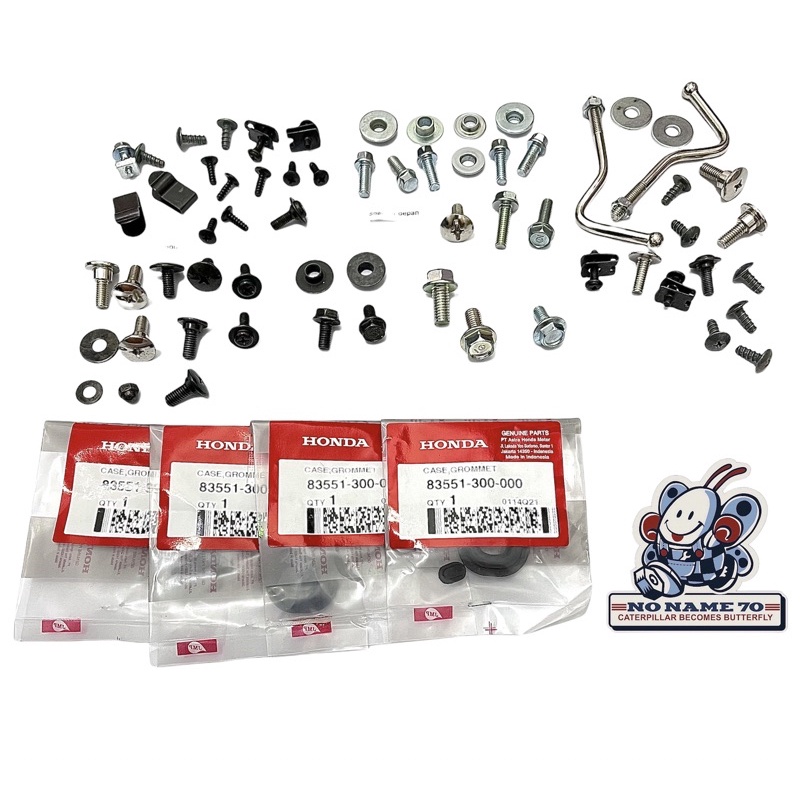 Jual baut baud body fullset honda supra supra x 100 fit lama xx v ...