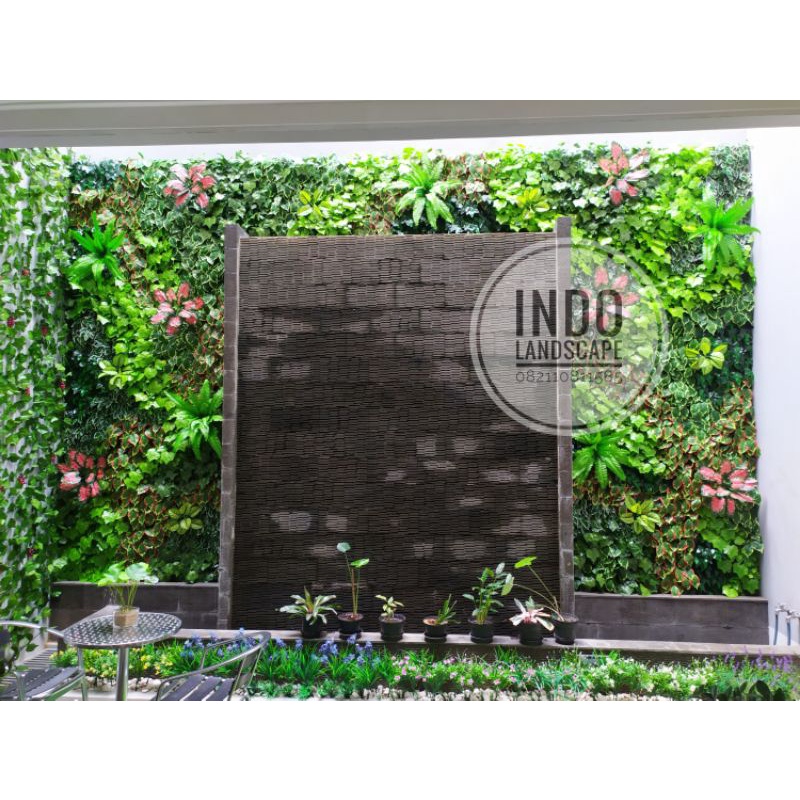 Jual Vertical garden artificial hiasan dinding taman vertikal garden ...
