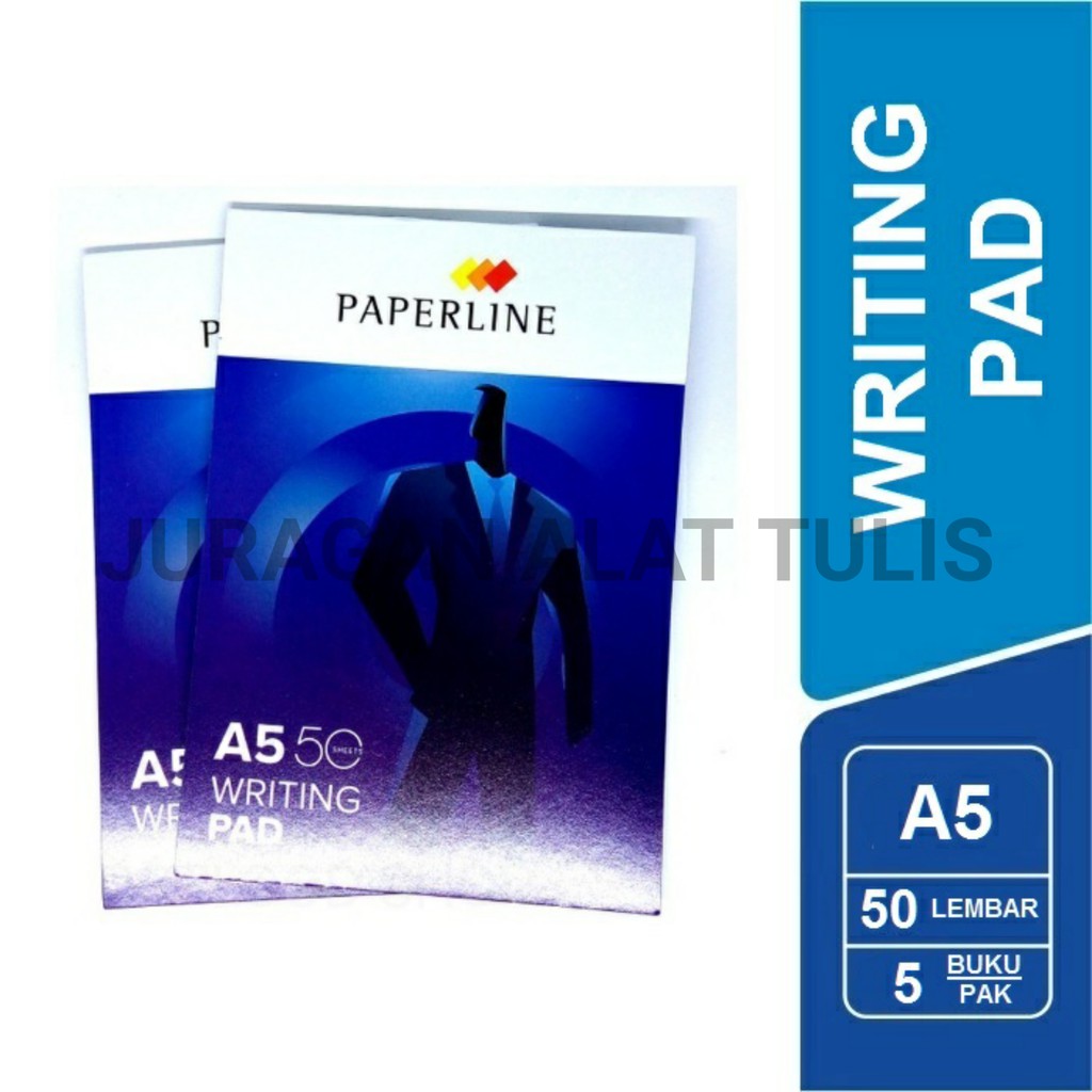 Jual WRITING PAD / BLOCK NOTES / NOTEBOOK / NOTEPAD PAPERLINE A5 ...