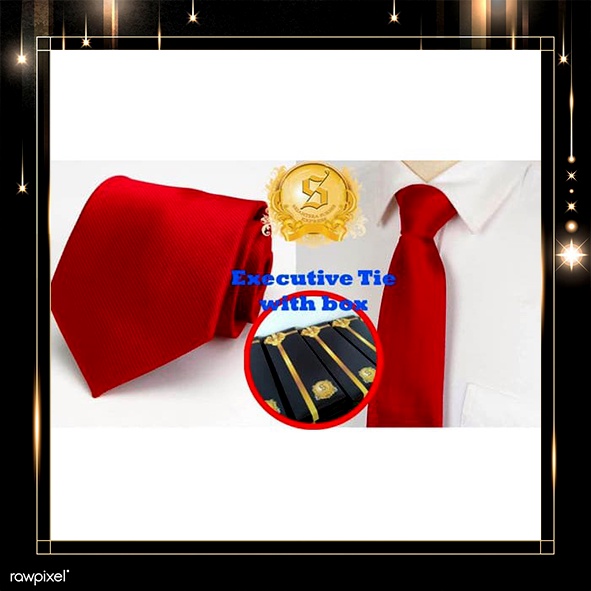 Jual Dasi pria formal kantor warna merah terang garis kecil bonus box ...