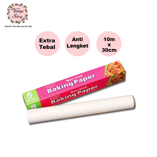 Jual Baking Paper Kertas Panggang Kertas Kue Bakpao Anti Lengket Depan ...