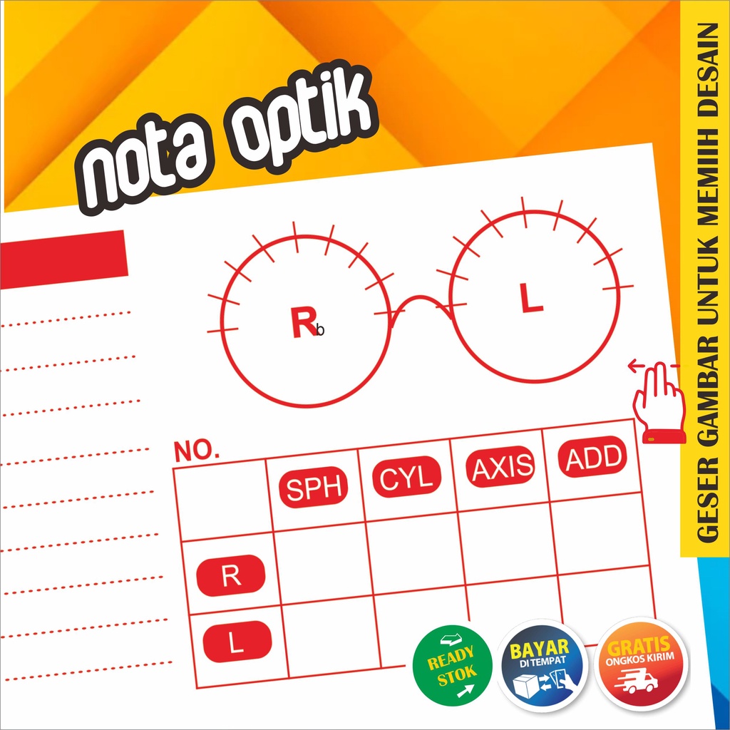 Jual Nota Pesanan Optik isi 50 2 Rangkap - siap kirim | Shopee Indonesia