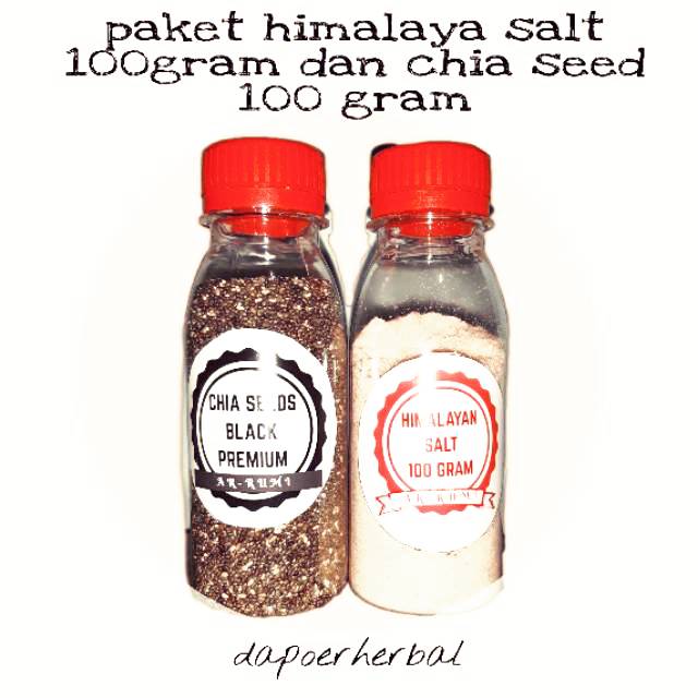 Jual Paket himalayan salt 100g dan chia seed 100g | Shopee Indonesia