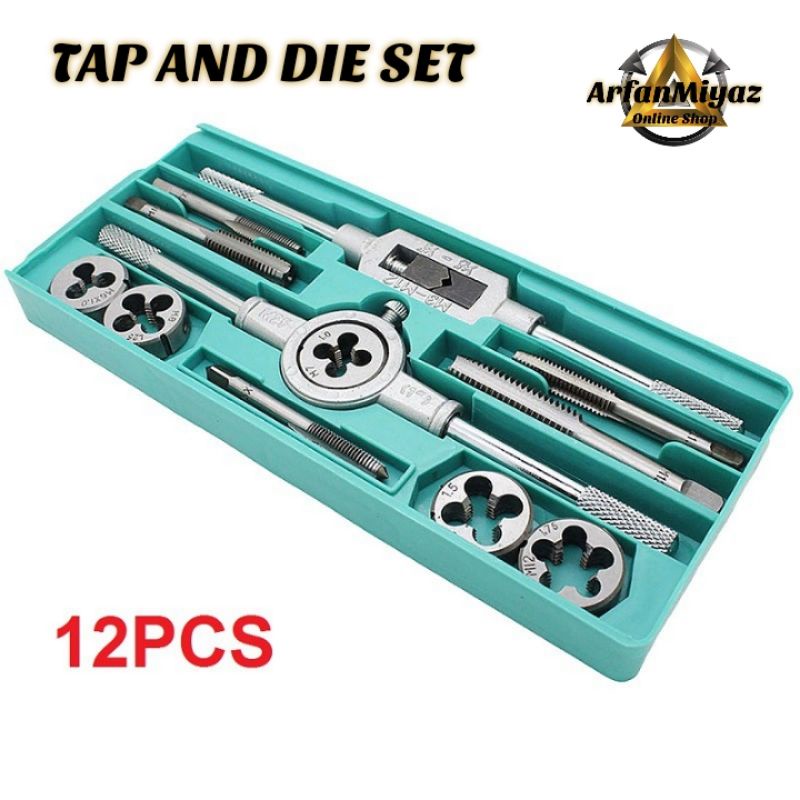 Jual Hand Tap Set 12pcs M6 - M12 Alat Pembuat Drat Tapping Dan Senai ...